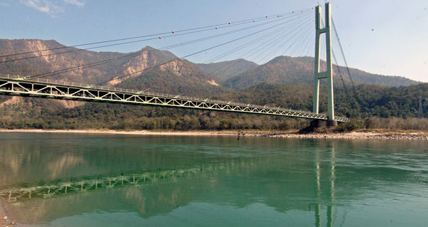 Longest bridge in Nepal Karnali Bridge